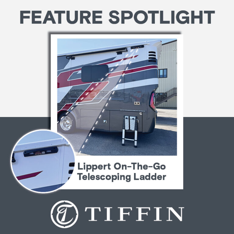 Lippert On-The-Go Telescoping Ladder - Tiffin Motorhomes